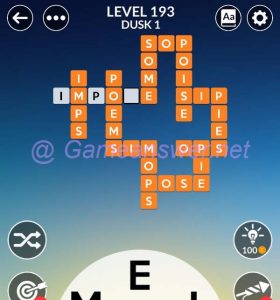 Wordscapes Level 193 Answers [ + Bonus Words ] - Michael