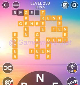 Wordscapes Level 230 Answers [ + Bonus Words ] - Michael