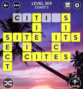 Wordscapes Level 309 Answers [ + Bonus Words ] - Michael
