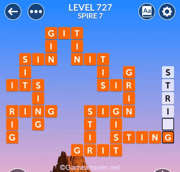 Wordscapes Level 727 Answers [ + Bonus Words ] - Michael